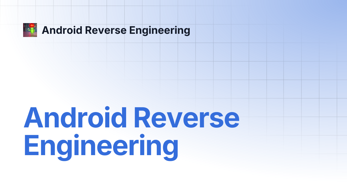 Android Reverse Engineering
